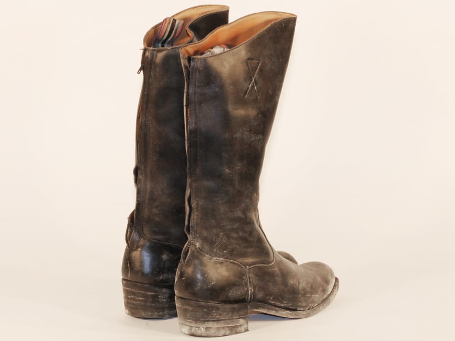 Jim Brown Rin Tin Tin Riding Boots At Santa Monica 2013 As F117 Mecum Auctions