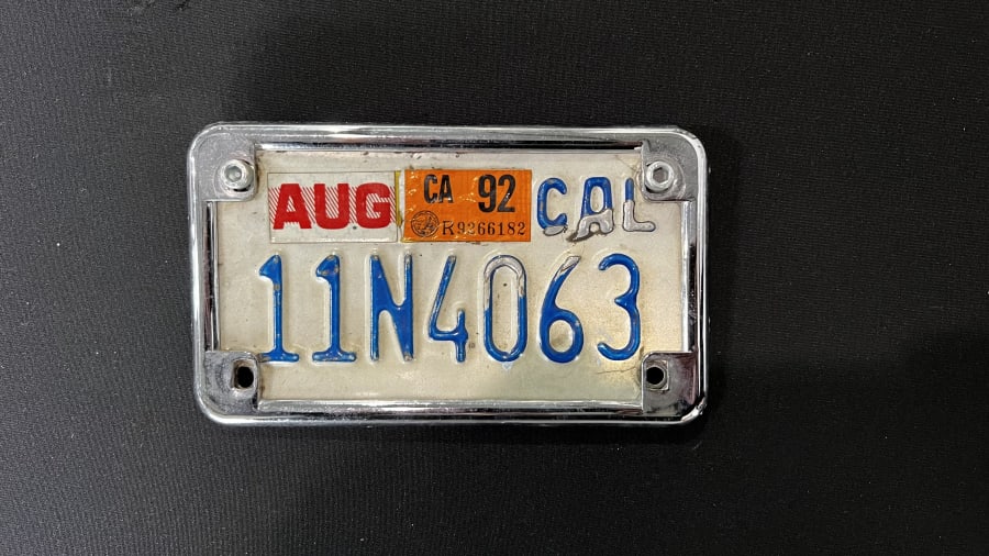 Assorted California Motorcycle License Plates, Lot of 10 at Las Vegas ...