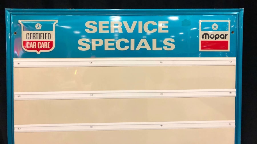 Mopar SST Letter Board 33.5x36 at Dallas 2018 as Z328 - Mecum Auctions