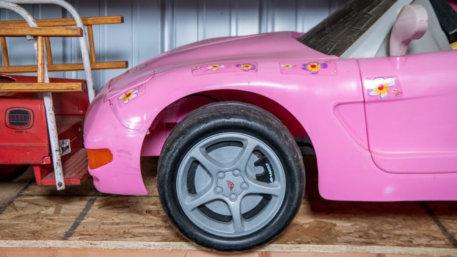 Corvette Pink Mini Car at Elmer's Auto & Toy Museum Collection 2022 as ...