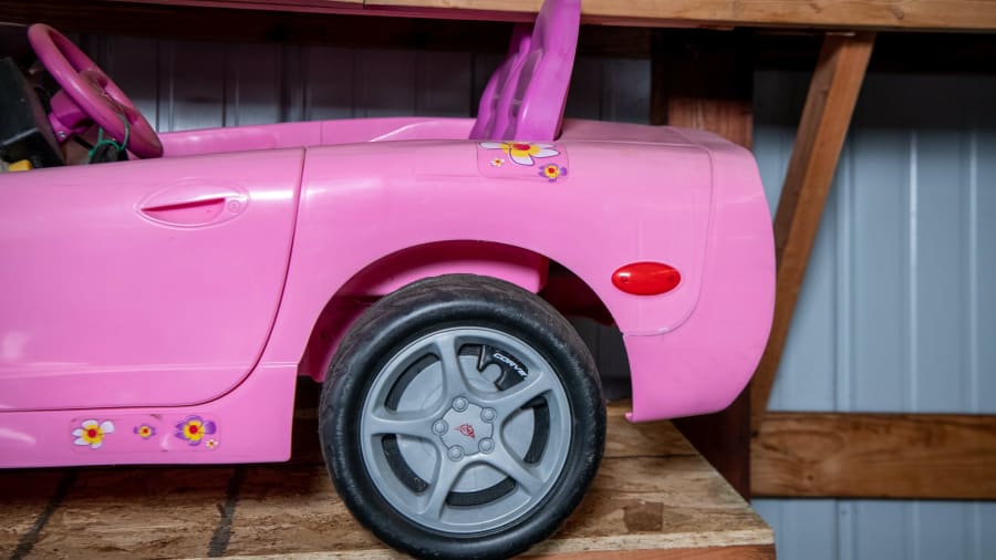 Corvette Pink Mini Car at Elmer's Auto & Toy Museum Collection 2022 as ...