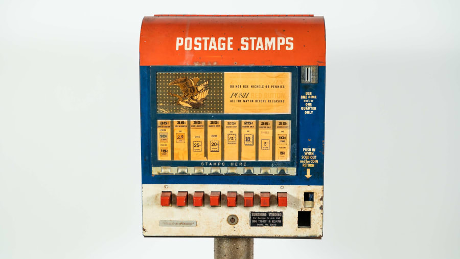 1963 Vend-A-Stamp Postage Machine at Orlando 2022 as Z131 - Mecum Auctions