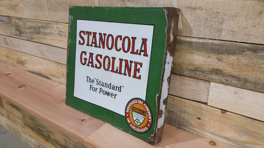 Stanocola Gasoline Flange Sign DSPF 22.25x20x2 at Kissimmee 2017 as ...