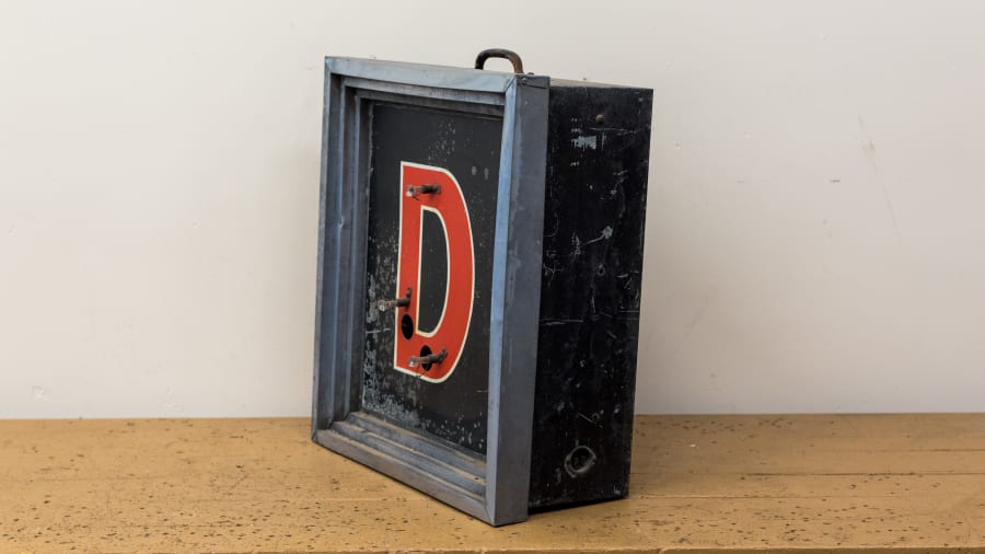 Letter D Neon Sign 21x24 at Kissimmee 2018 as Z48 - Mecum Auctions