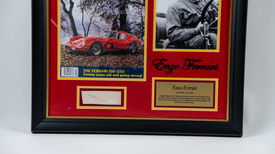 Ferrari Autographed Framed Memorabilia at Kissimmee 2022 as M454 ...