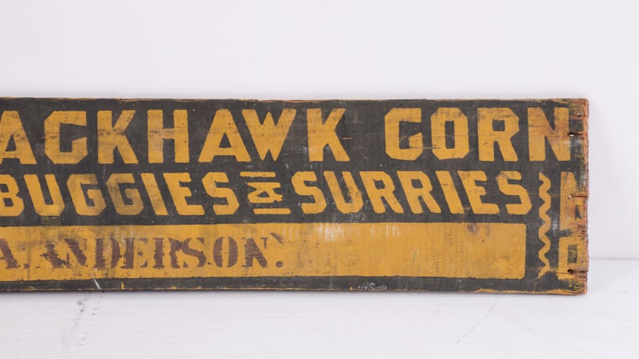 Accurate Blackhawk Corn, Single-Sided Wooden Sign 36x6 at Gone Farmin ...