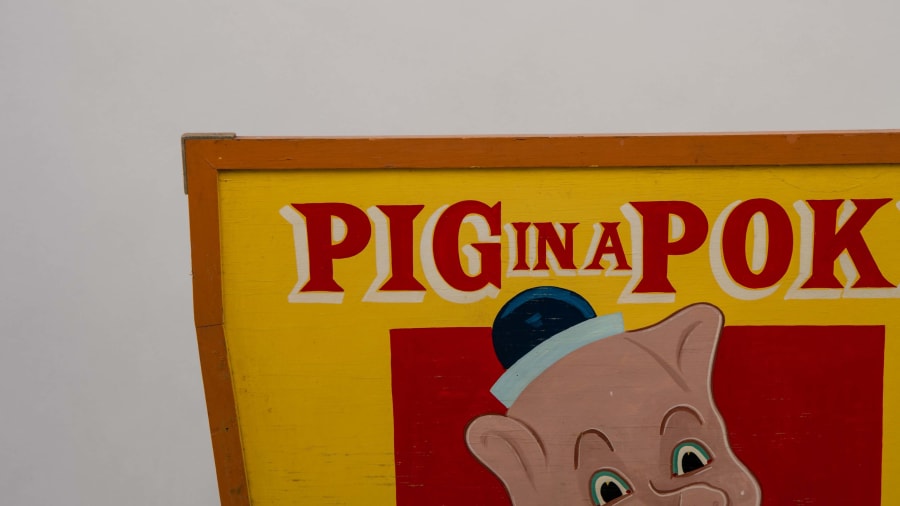 Todi Toys Pig In A Poke Toss Game at Gone Farmin' Fall Premier 2021 as ...
