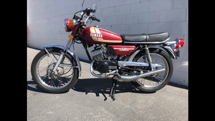 1975 Yamaha RD125 at Las Vegas Motorcycles 2020 as W321 - Mecum Auctions