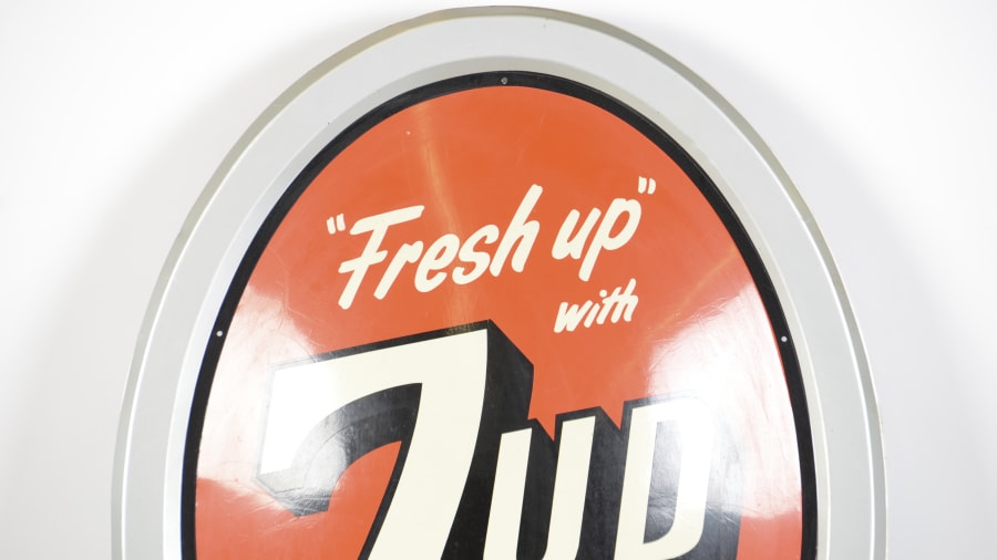 Fresh Up With 7up Sign SST at The Road Art Auction 2015 as U23 - Mecum ...