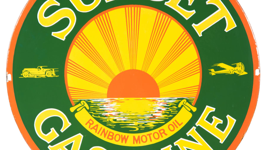 Sunset Gasoline Sign DSP 30 Inches at The Road Art Collection 2016 as ...