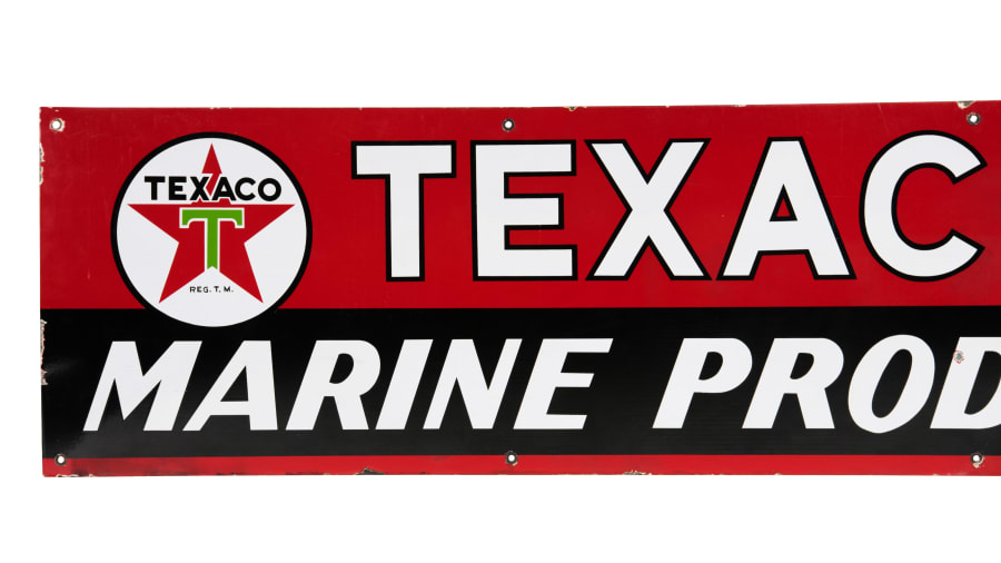 Texaco Marine Products Sign SSP 96x25.5 at The Road Art Collection 2016 ...