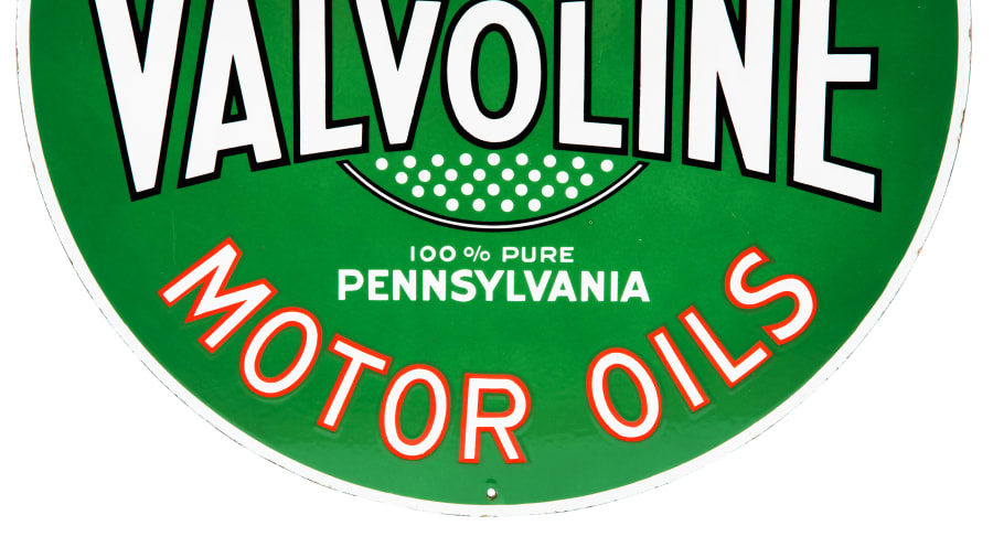 Valvoline Gasoline Motor Oils Sign DSP 30 Inches at The Road Art ...
