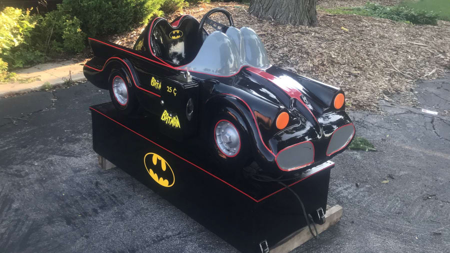 Batmobile Kiddie Ride, Vintage at Harrisburg Road Art 2018 as K96 ...