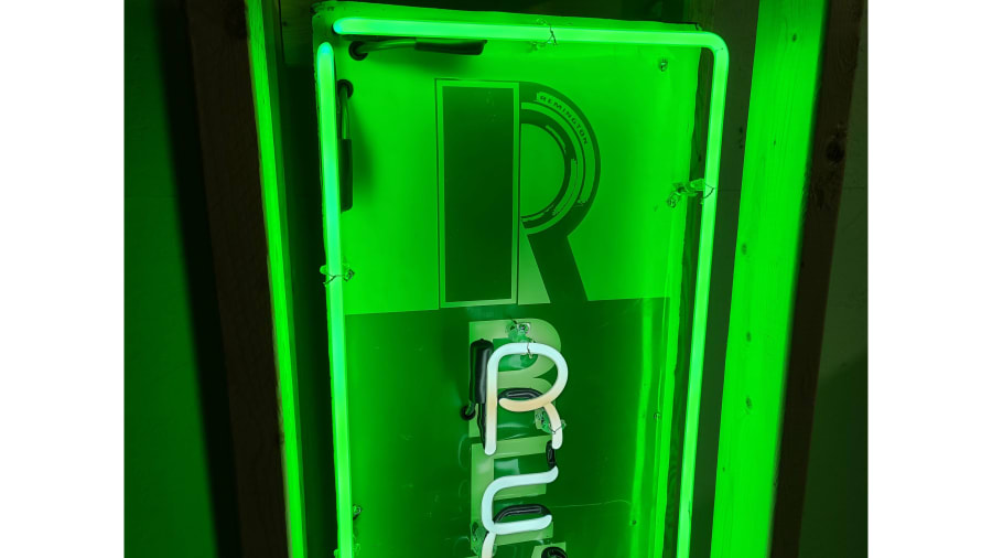 Remington Single-Sided Tin Neon Sign at Indy Road Art 2022 as M337 ...