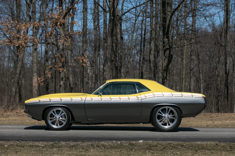 1973 Plymouth Barracuda Resto Mod at Indy 2019 as S242 - Mecum Auctions