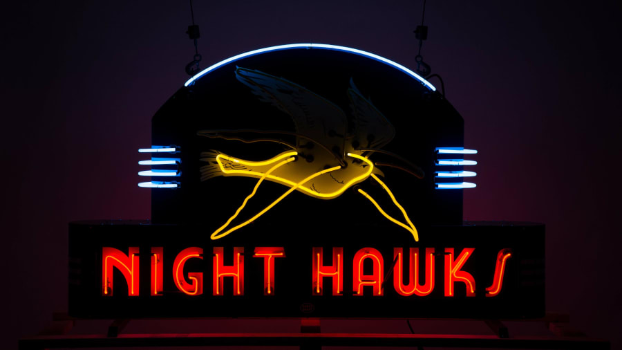 Nighthawk Animated Double-Sided Neon Sign at Indy 2022 as Z802 - Mecum ...