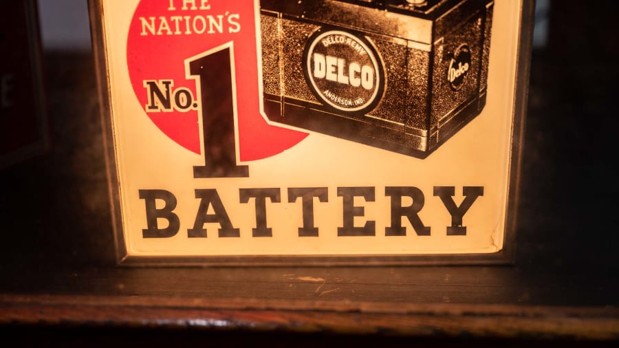 Delco Batteries Single-Sided Lighted Plastic Sign at The World’s ...
