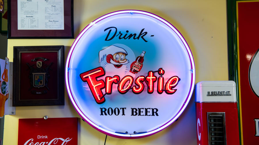 Frostie Root Beer Single-Sided Tin Neon Sign at The World’s Largest ...