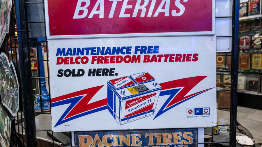 AC Delco Batteries Single-Sided Tin Signs at The World’s Largest Road ...