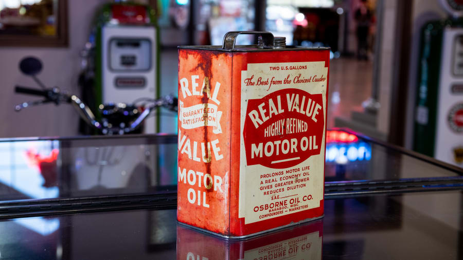 Real Value Highly Refined Motor Oil Can at The World’s Largest Road Art ...