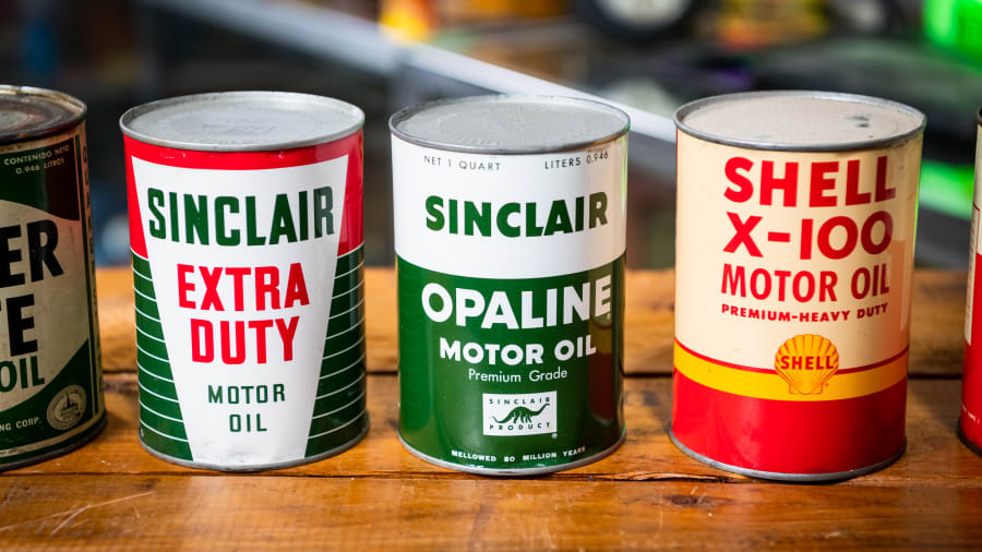 Various Oil Cans at The World’s Largest Road Art Auction 2023 as G592 ...