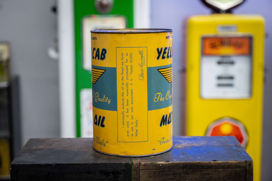 Yellow Cab Motor Oil 5-Quart Oil Can at The World’s Largest Road Art ...