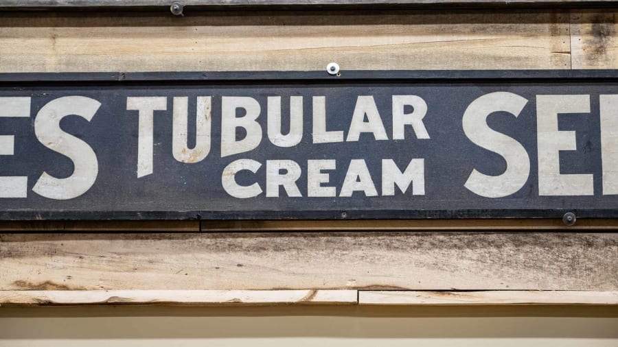 Early 1900s Sharples Tubular Cream Separators Single-Sided Smalt Sign ...