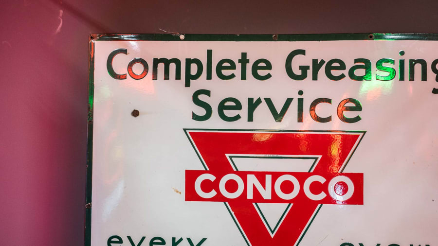 Conoco Single-Sided Porcelain Sign at The World’s Largest Road Art Auction 2023 as T552 - Mecum ...