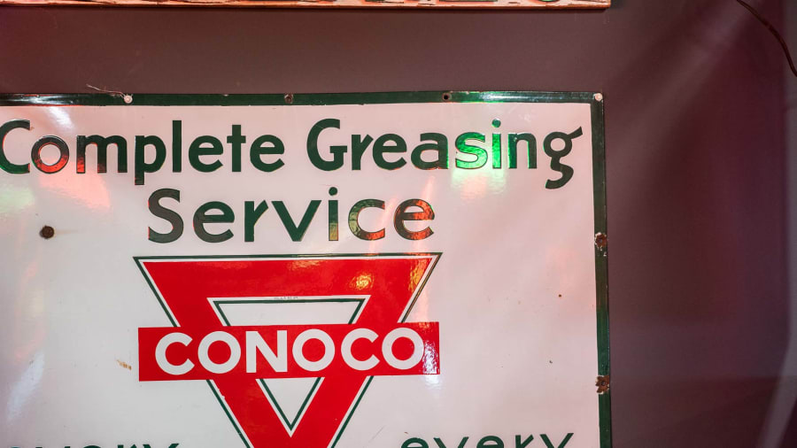 Conoco Single-Sided Porcelain Sign at The World’s Largest Road Art Auction 2023 as T552 - Mecum ...