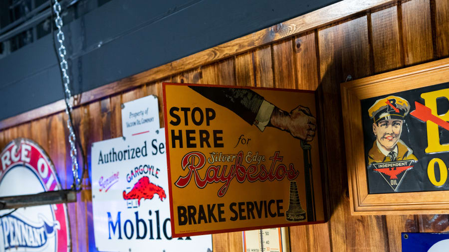 Raybestos Tin Flange Sign at The World’s Largest Road Art Auction 2023 ...