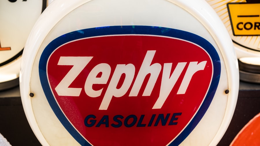 Zephyr Gasoline Glass Globe at The World’s Largest Road Art Auction ...