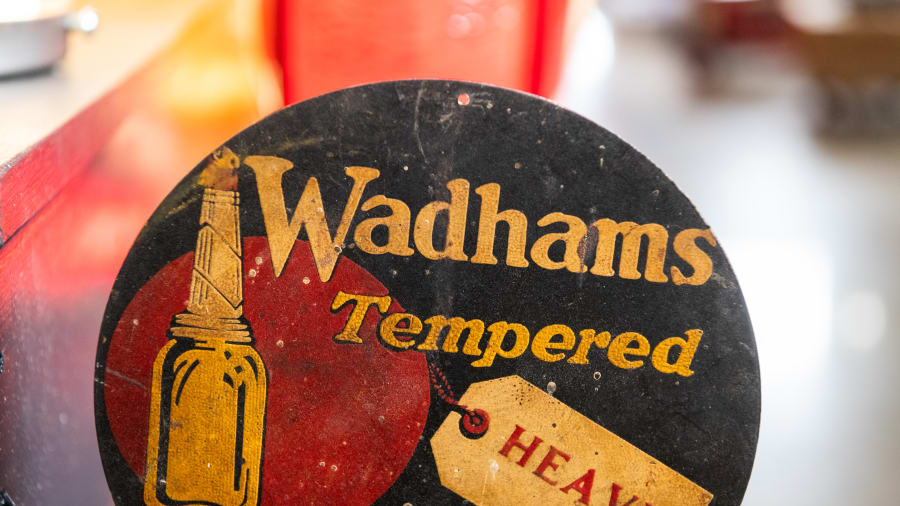 Wadhams Tempered Motor Oil Double-Sided Tin Sign at The World’s Largest ...