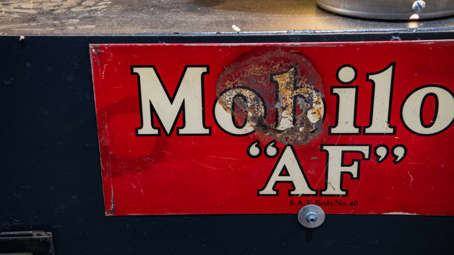 Mobiloil "AF" Single-Sided Tin Sign at The World’s Largest Road Art ...