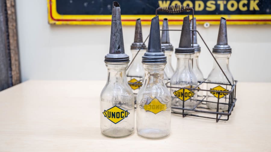 Sunoco Oil Bottle Rack at The World’s Largest Road Art Auction 2023 as ...