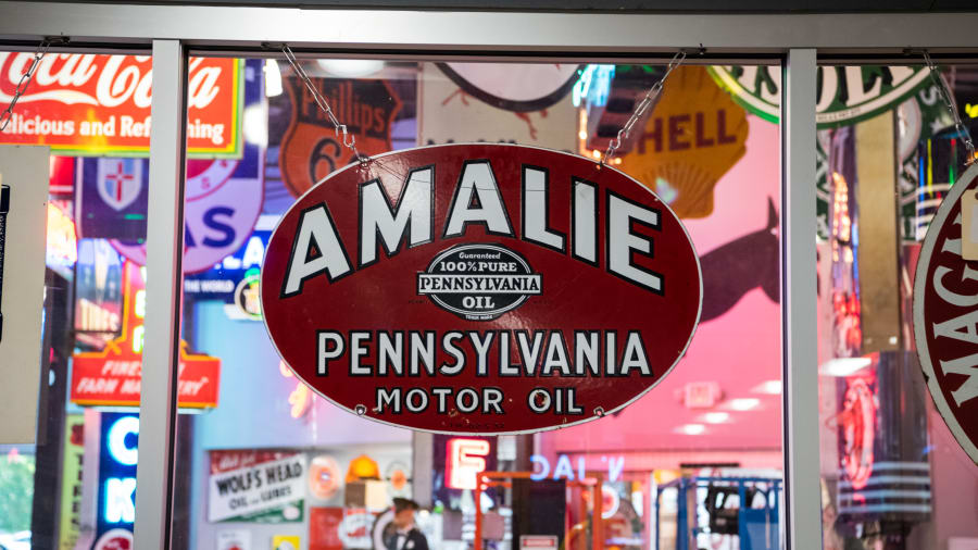 1932 Amalie Double-Sided Porcelain Sign at The World’s Largest Road Art ...