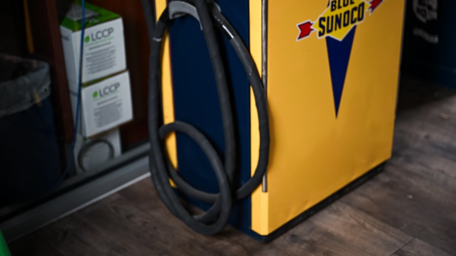 Bennett Blue Sunoco Gas Pump at The World’s Largest Road Art Auction ...