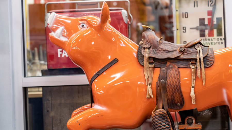 1950s Porky Kiddie Ride at The World’s Largest Road Art Auction 2023 as ...