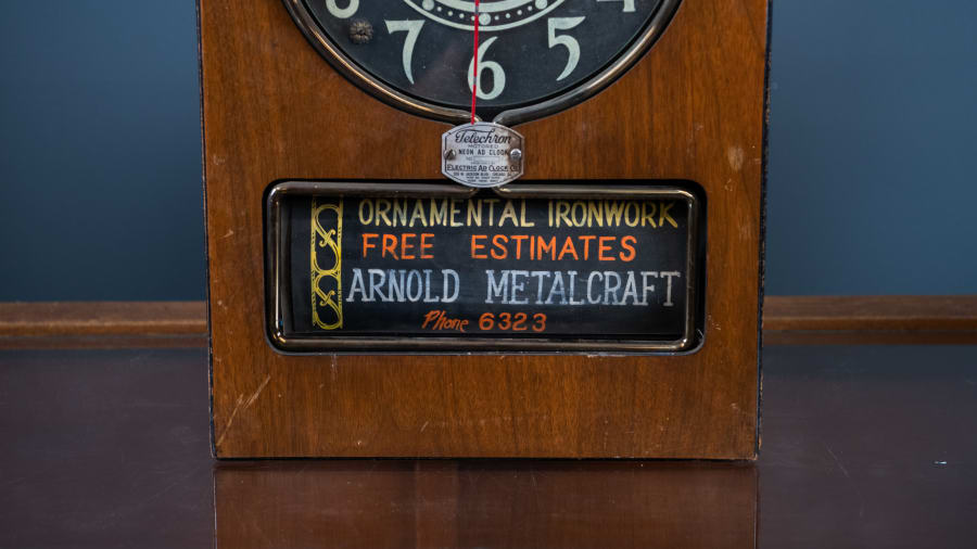 1930s-1940s Telechron Motored Neon Clock at The World’s Largest Road ...