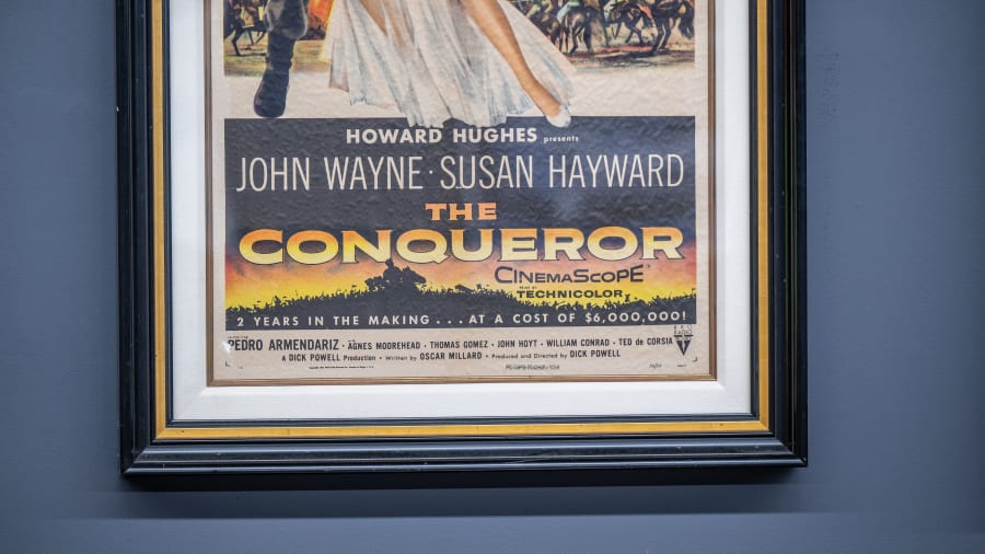 1956 "The Conqueror" Framed Movie Poster at The World’s Largest Road ...