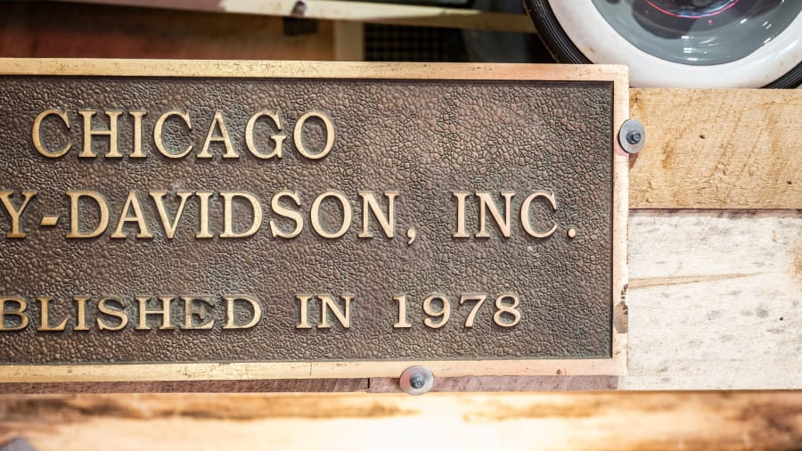 1978 Harley-Davidson Building Placard at The World’s Largest Road Art ...