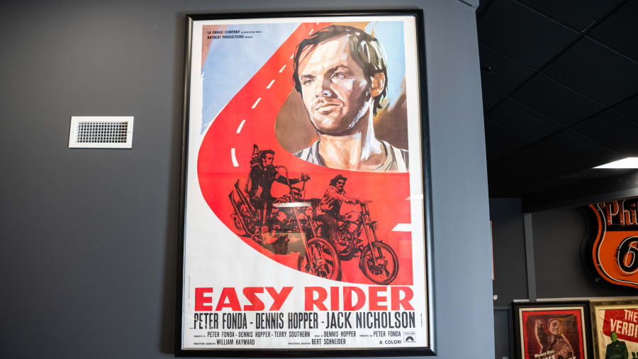 Easy Rider Movie Poster at The World’s Largest Road Art Auction 2023 as ...