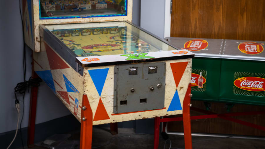 Race-Way Pinball Machine at The World’s Largest Road Art Auction 2023 ...