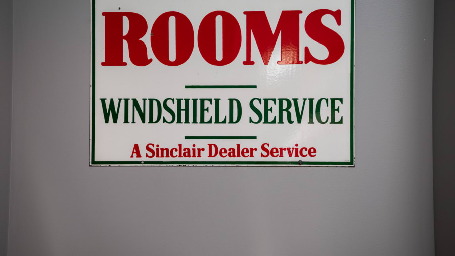 Sinclair Clean Restrooms Double-Sided Porcelain Sign at The World’s ...