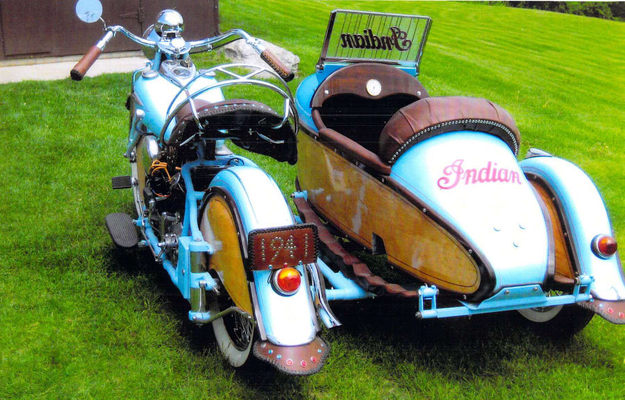 1941 Indian Four with Sidecar at Harrisburg 2023 as S86 - Mecum Auctions