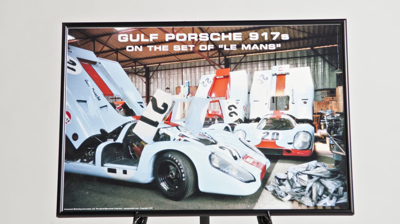 Porsche 917 Framed Poster At Fran And Ron Greens Verde Classics Museum