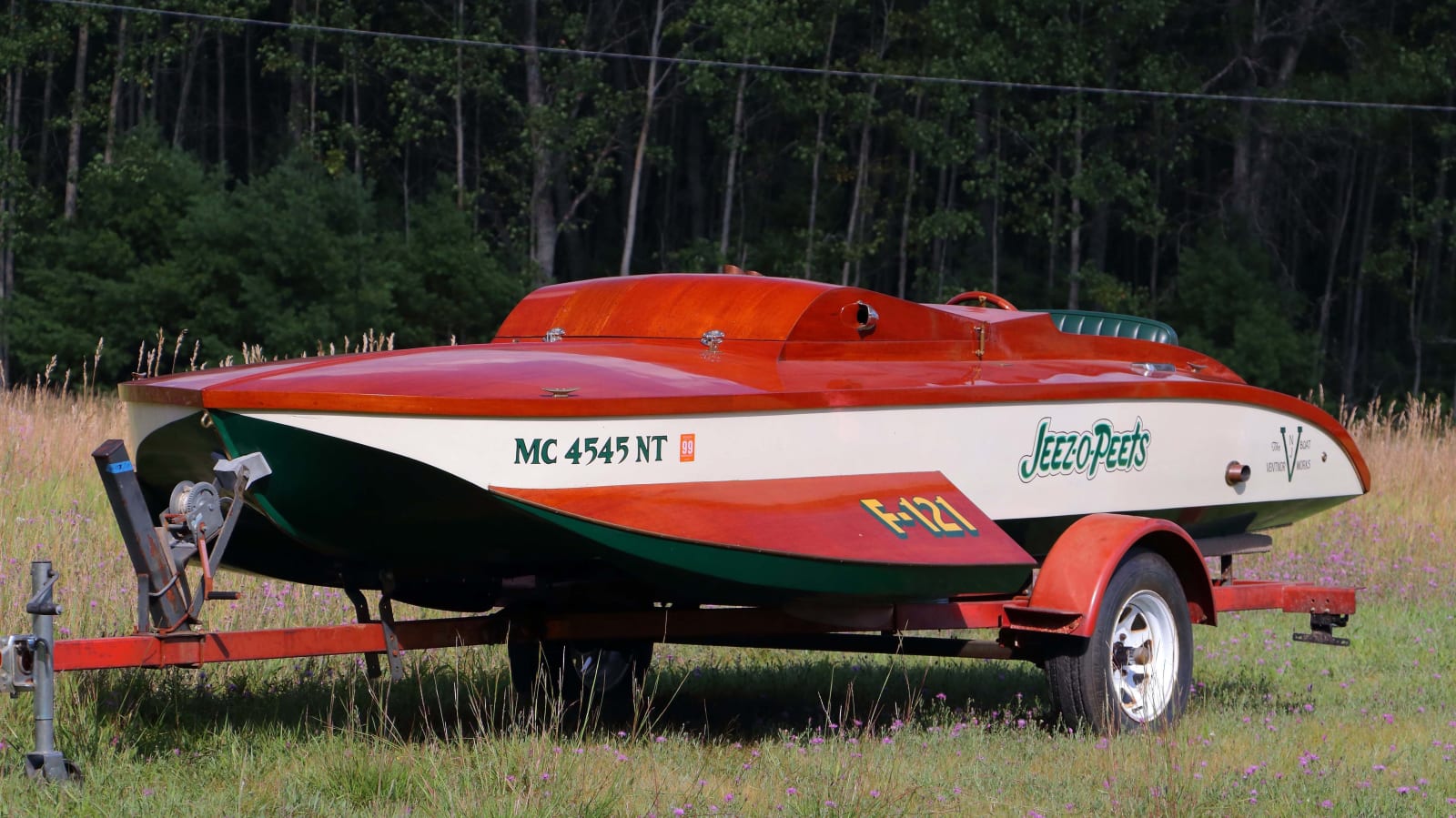 1937 Ventnor 18' Racing Runabout 'Jeez-O-Peets' at Kissimmee 2018 as ...