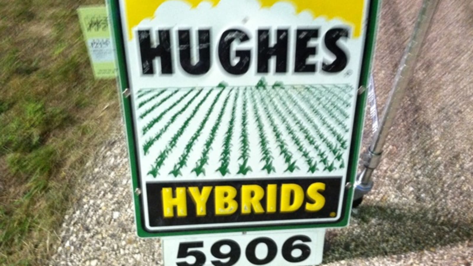 Hughes Hybrid Sign at Gone Farmin' Fall 2012 as J215 - Mecum Auctions