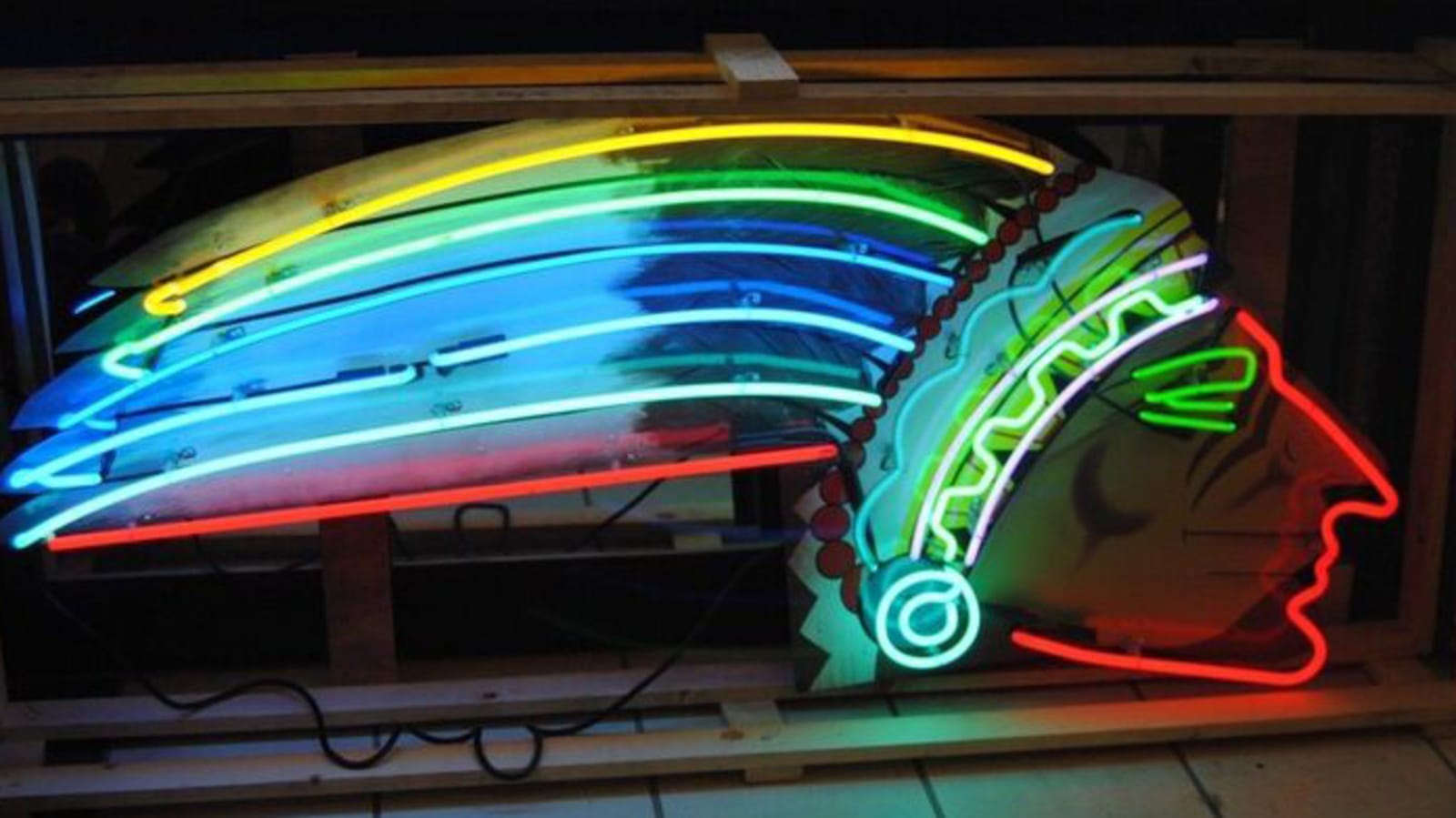 Custom Made Indian Chief Neon Sign 69x31x10 at Anaheim 2015 as K40 ...