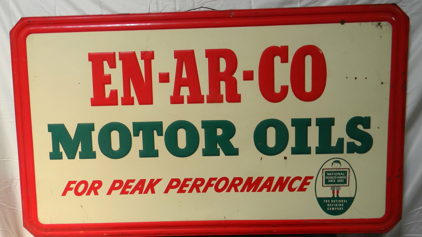 En Ar Co Motor Oils Sign 36x48 at Monterey 2014 as K58 - Mecum Auctions
