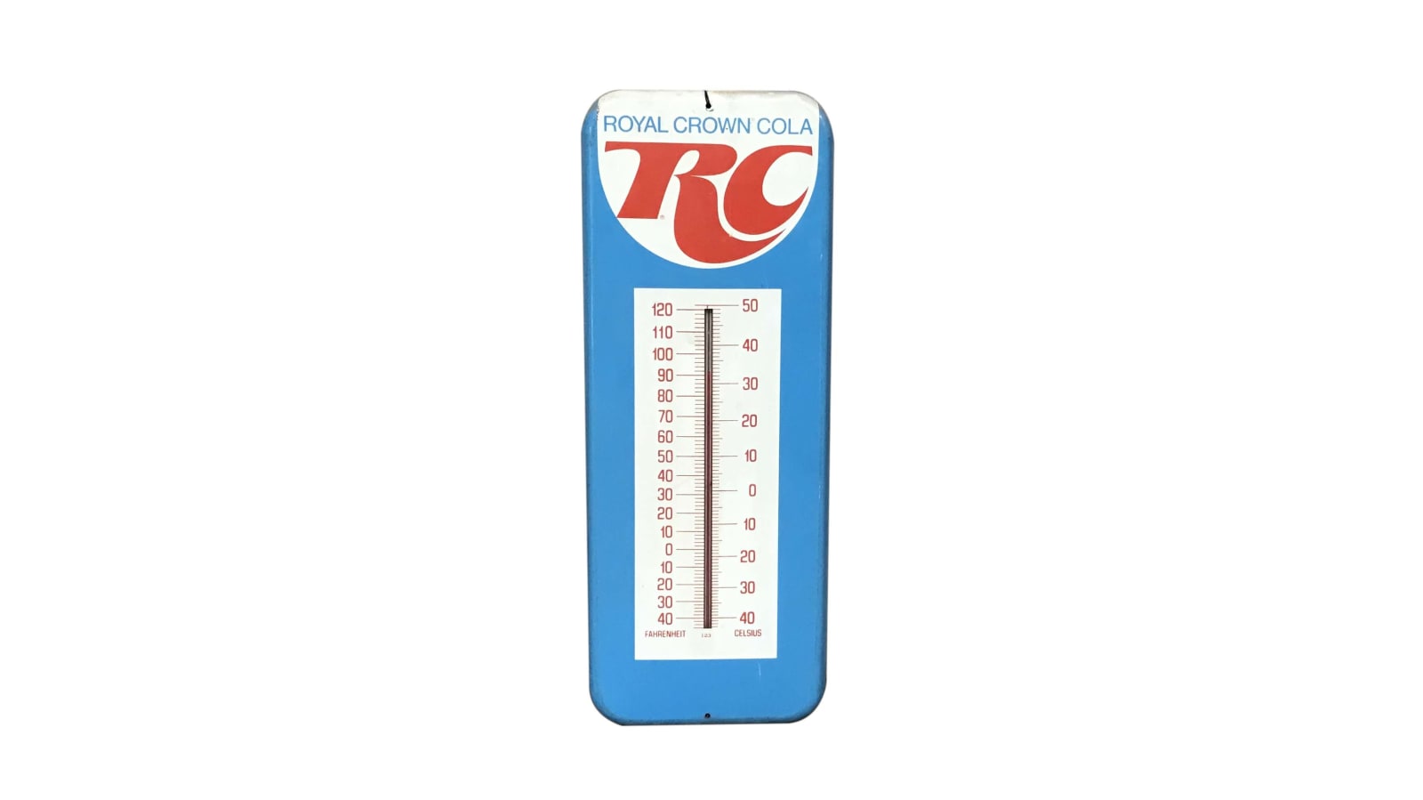 Original 1970s RC Cola Tin Thermometer 10x26 at Dallas 2019 as J6 ...